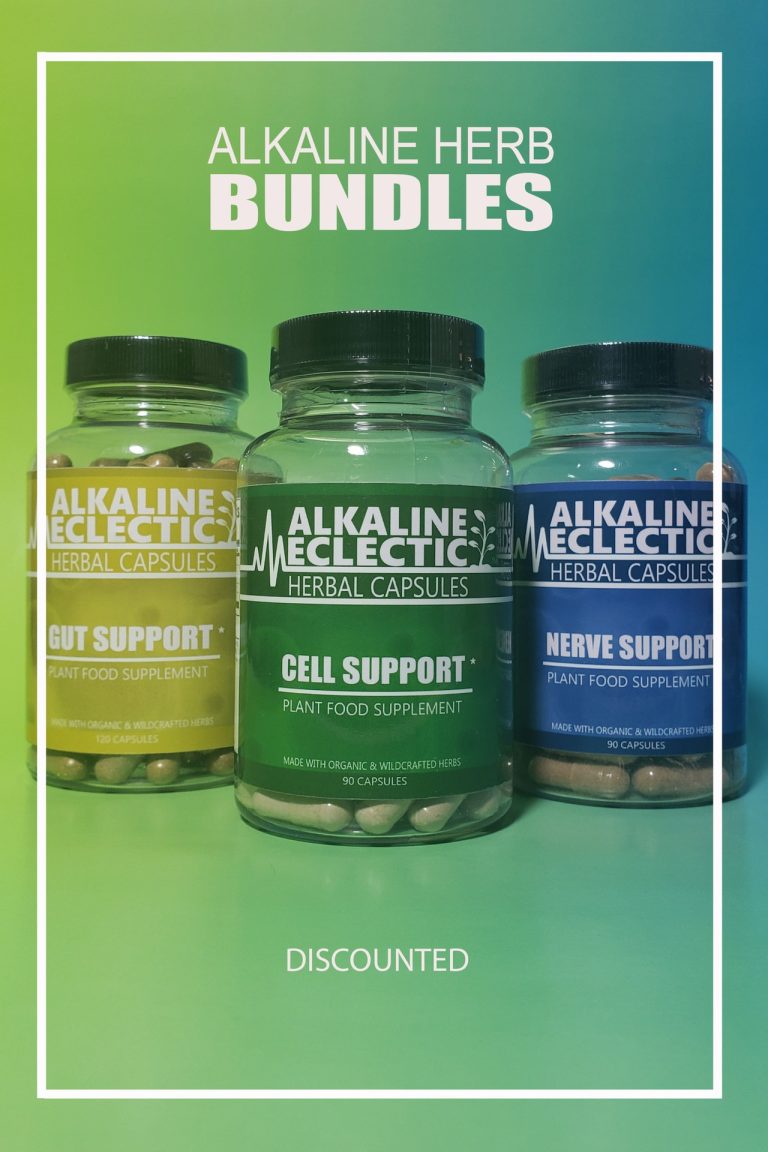 Gut, Cell, Nerve Support Herbal Capsules - Alkaline Eclectic Herbs